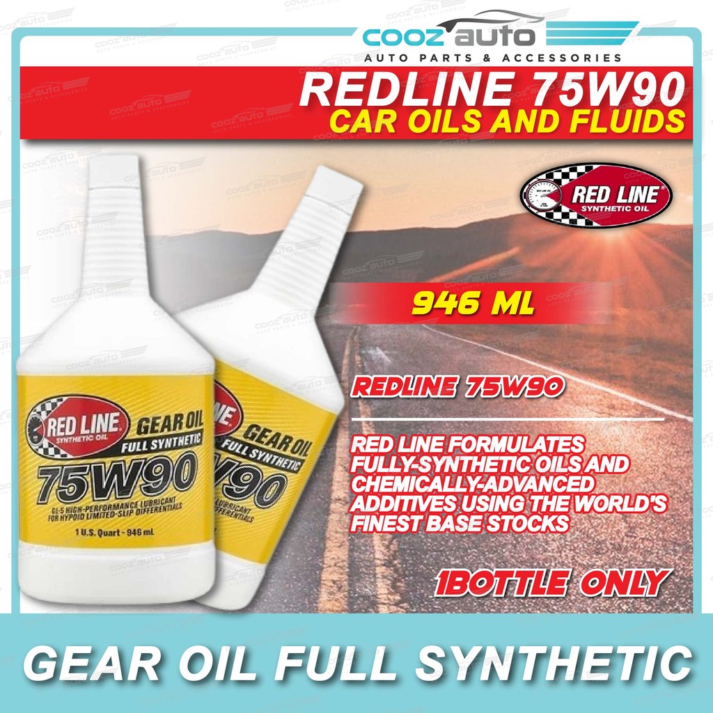 RED LINE REDLINE 75W90 GL-5 Differentials Gear Oil / Transmission Oil ...