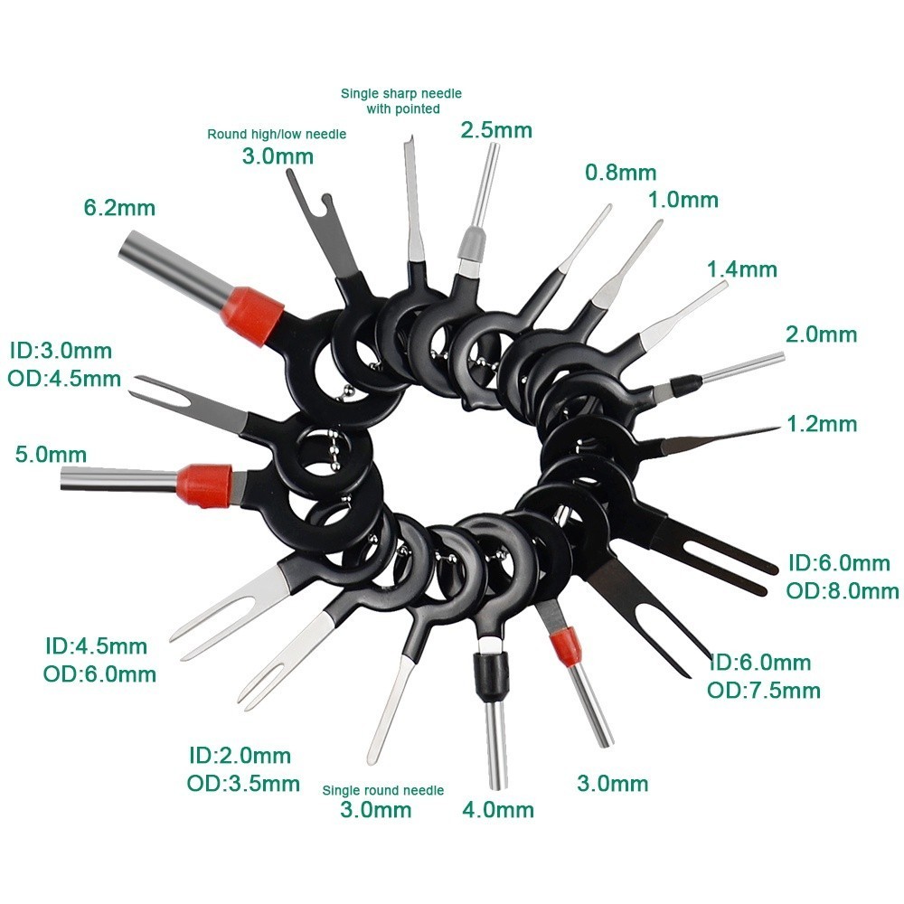 New Car Terminal Removal Tool Kit Wire Plug Connector Extractor Puller ...