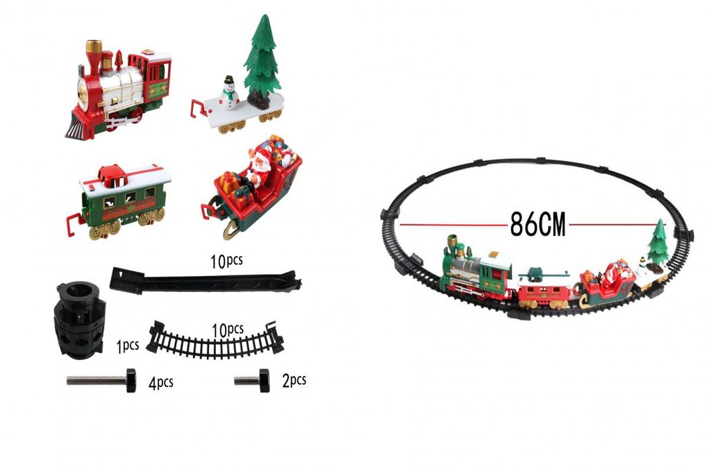 Educational Electric Train Toy Battery-operated Train Set Christmas ...