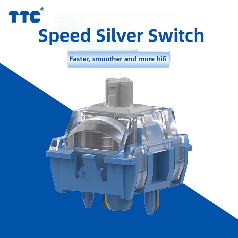 TTC Speed Silver Linear Switch 10PCS 5PIN with Light Guide 50000000 ...