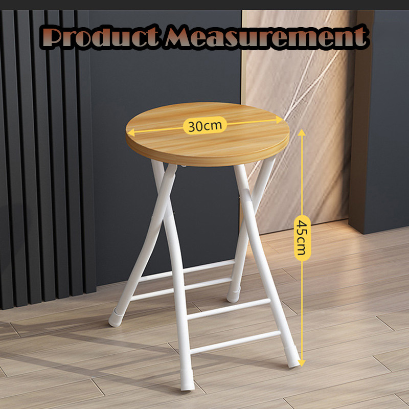 Sancy Folding Chair Stool Home Portable High Foot Small Round Stool ...