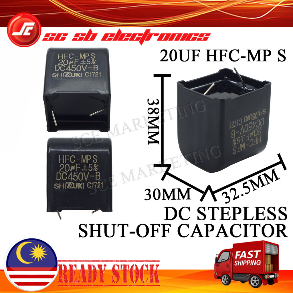 20uf SH-SPW HFC-MPS 450VDC 20UF DAIKIN INVERTER / AIR CONDITIONER / DC ...