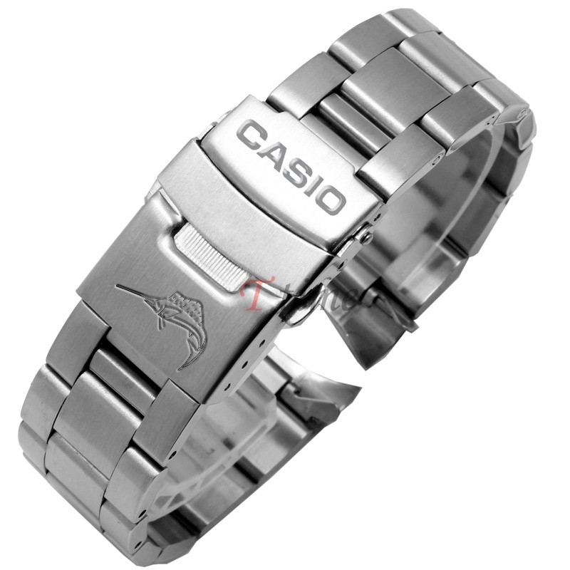 Stainless Steel Strap for Casio Duro MDV-107-1A MDV-106 Marlin Replace ...