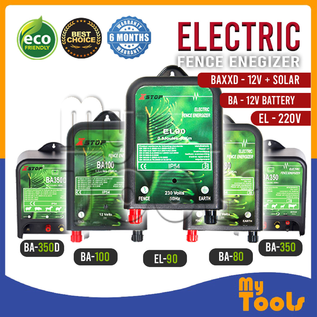 M.Machinery X STOP Fence Energizer Battery / AC DC / 240V 12V / Pagar ...