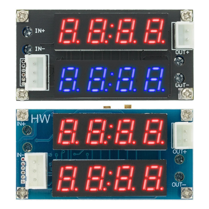 5A Adjustable Power CC/CV Step-down Charge Module LED Driver Voltmeter ...