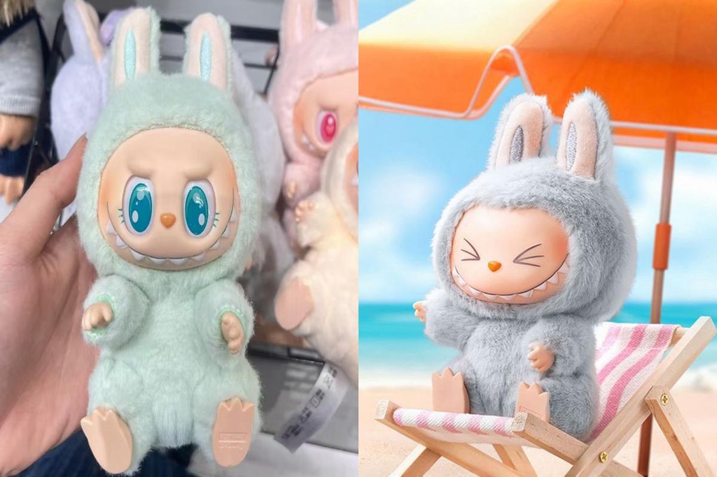 BL- Sitting Plushie Toy Vinyl Face Plush Toy Adorable Rabbit Ear Plush ...