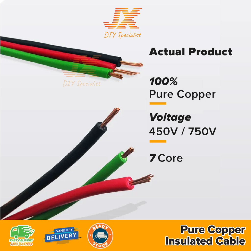 MILLION PVC Insulated Cable Auto Control Cable 100% Pure Copper Wire Kabel Wayar 1.5mm 2.5mm 4mm ...