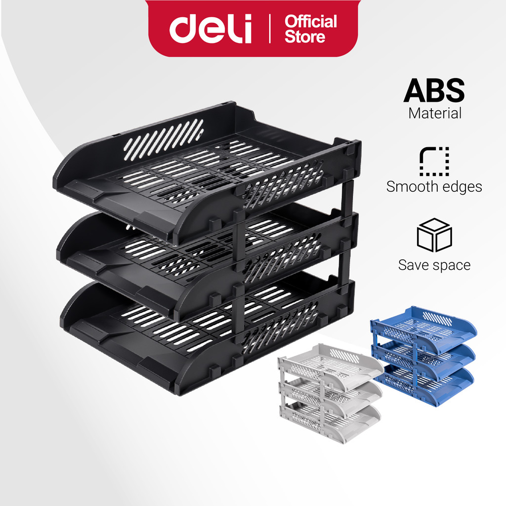 Deli File Document Letter Tray File Desk Organizer Rack Document Office ...