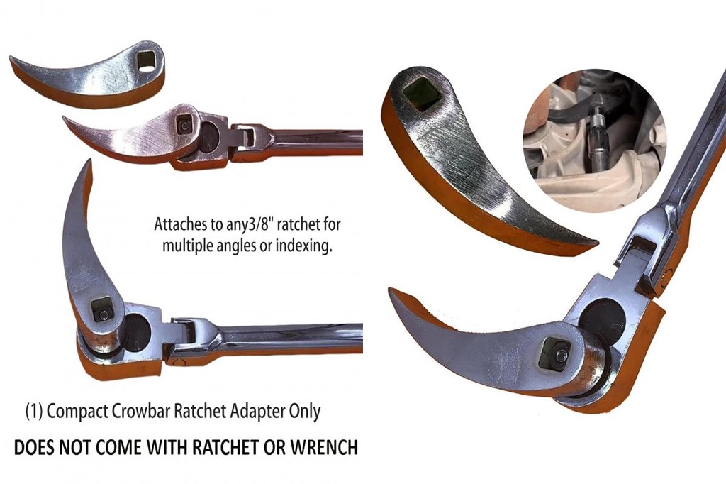 Ratcheting Crowbar Attachment Multi-purpose Pry Bar Adjustable Angle ...