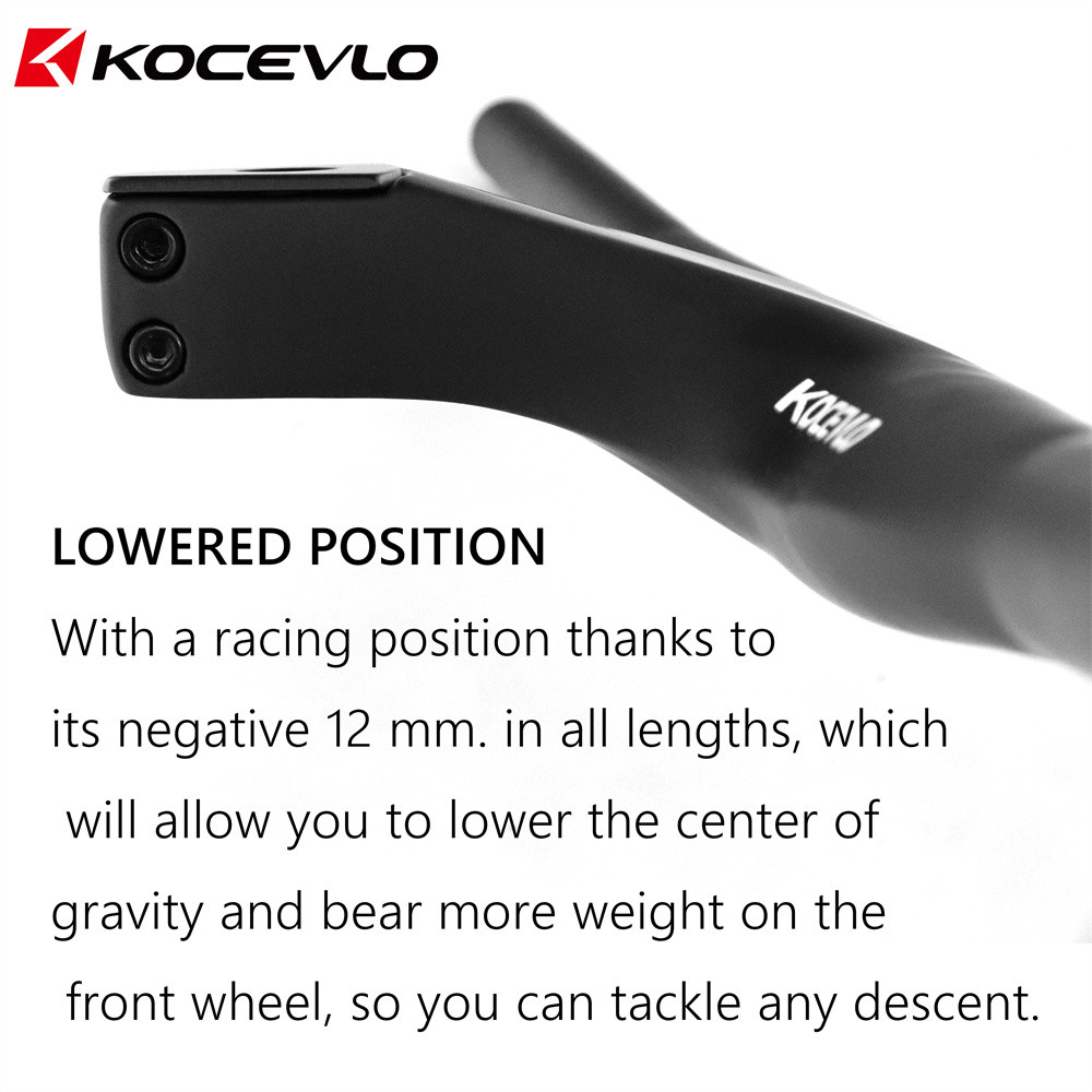 KOCEVLO MTB CARBON Handlebar Negative 17° 50-90MM For Efficient ...