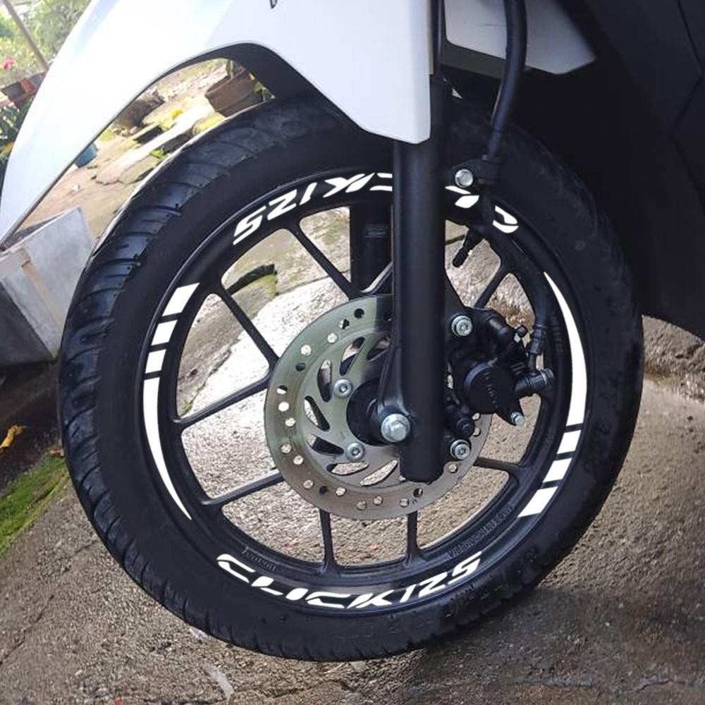 Honda Click 125 125i Wheel Hub Reflective Stickers V1 V2 v3 rim sticker ...