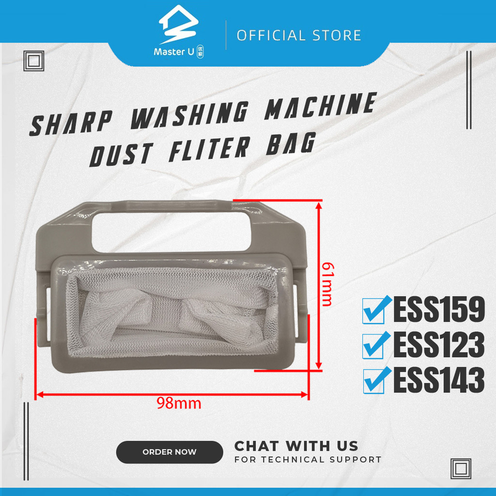 SHARP WASHING MACHINE DUST FILTER BAG PENAPIS MESIN BASUH (FL028)(3200/ ...