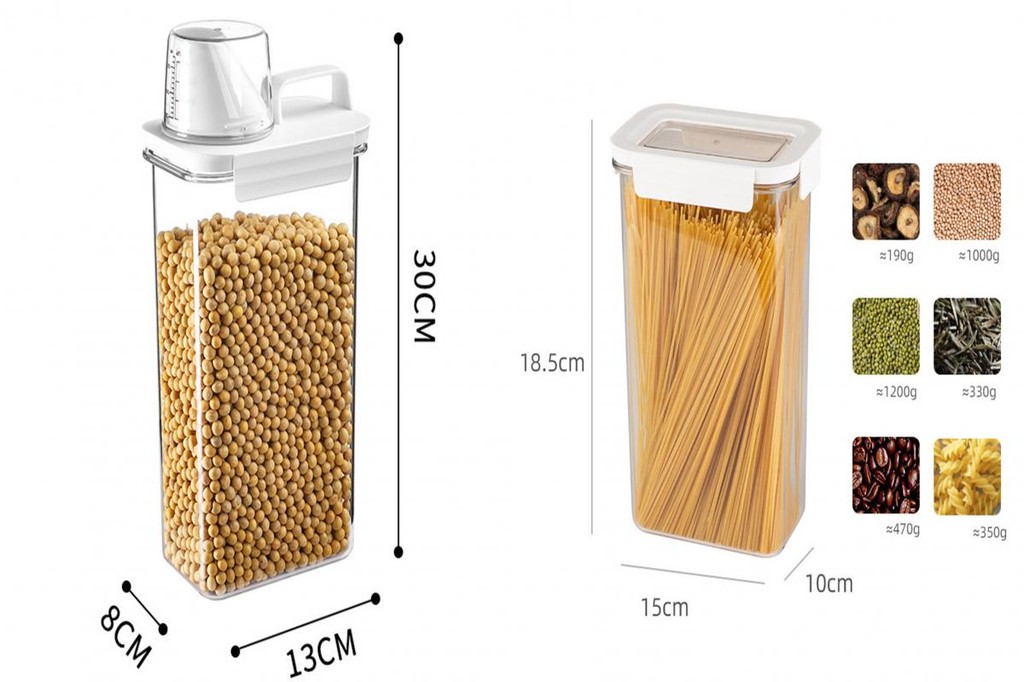 [Nice] Storage Box Stackable Bpa-free Food Storage Container for Grains ...