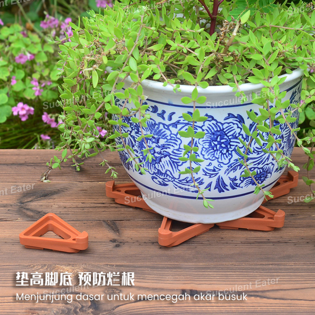 Stackable Flower Pot Feet Penyangga Pasu Garden Tool Kaki Pasu 花盆脚垫龙脚 ...