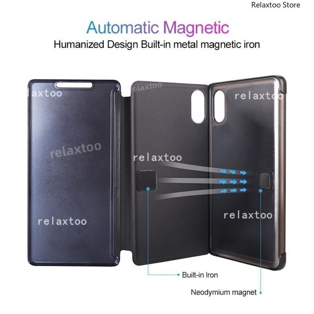 Smart Mirror Flip Leather Casing For Xiaomi14T Xiaomi 14T 13T 12T Pro ...