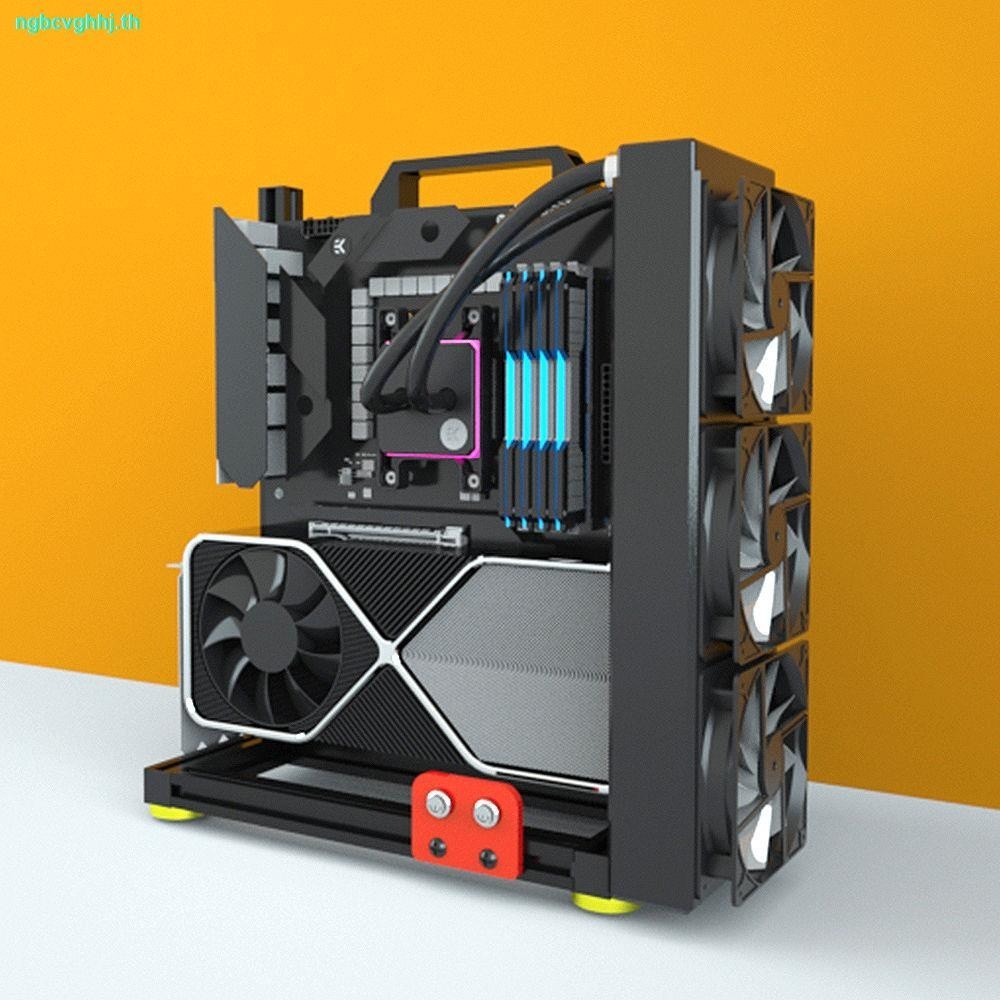 Open Type Chassis Rack Unique ITX Desktop Water-Cooled MATX Aluminum ...
