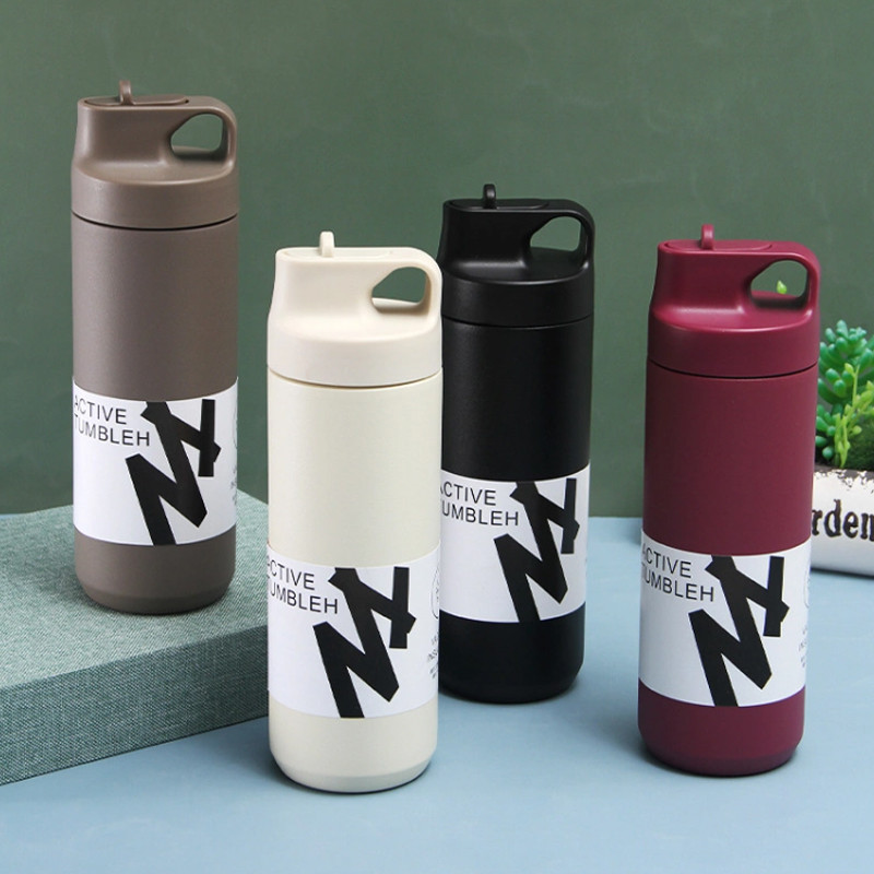 𝗧𝗘𝗠𝗣𝗘𝗥𝗔𝗧𝗨𝗥𝗘 𝗟𝗢𝗖𝗞 》 Stainless Steel Thermos Bottle 550ml Travel Outdoor ...