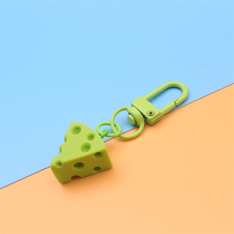 (lalang2.my)5pcs Cute Cheese Keychain Milk Yellow Cheese Blocks Fashion ...