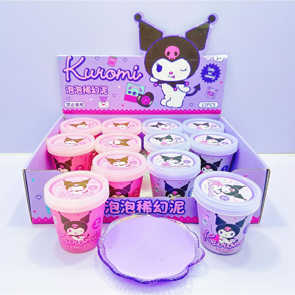 Sanrio Kuromi Hug Milk Foaming Glue Slime Fake Water Thin Fantasy Mud ...