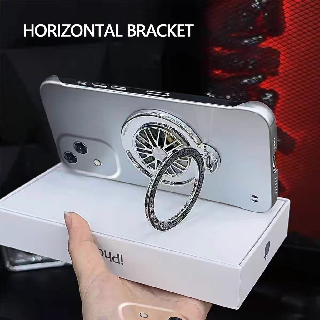 Rotating Wheel Magnetic Phone Case Stand with Sticky Adhesive Spin ...