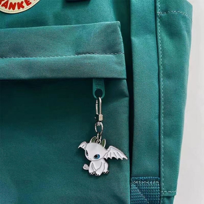 Toothless Dragon Keychain Cute Cartoon Couple DIY Buckle Pendant with ...