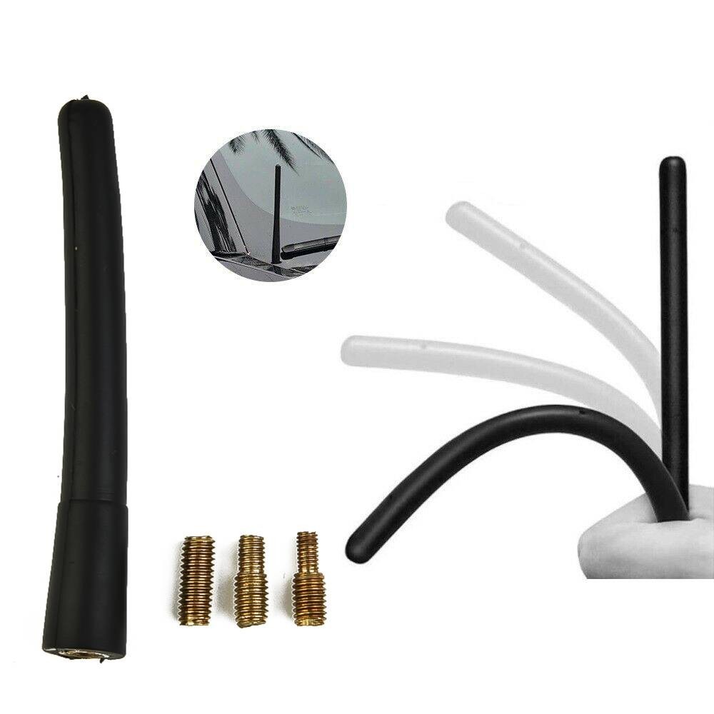 Car Auto 10cm Rubber Roof Short Rod Antenna Thread Adapter M5 M6 Radio ...