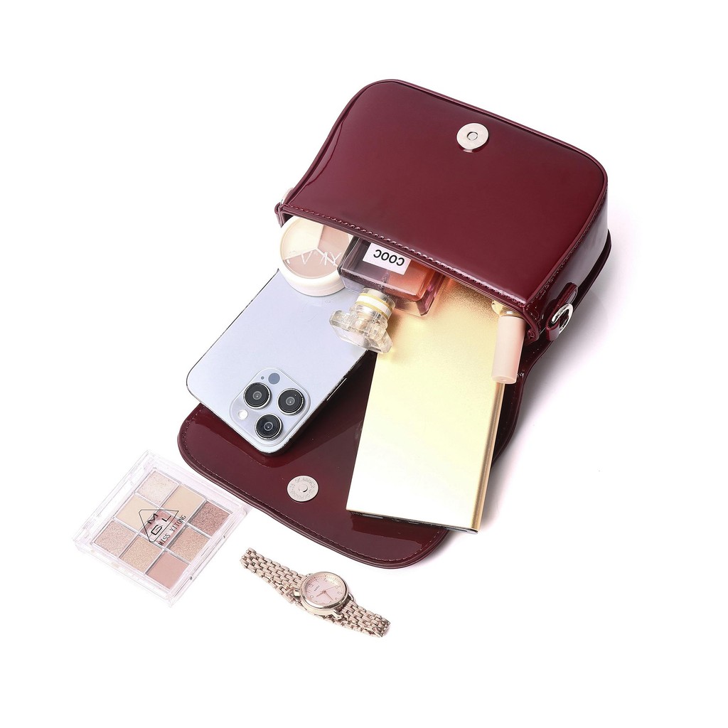 RACHEL-LARISSA BEG WANITA EXQUISITE GLOSSY CUTE FLAP BAG WOMEN'S HAND ...