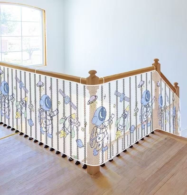 Shock-resistant Baby Stair Net Baby Stair Armrest Baffle Household Anti ...
