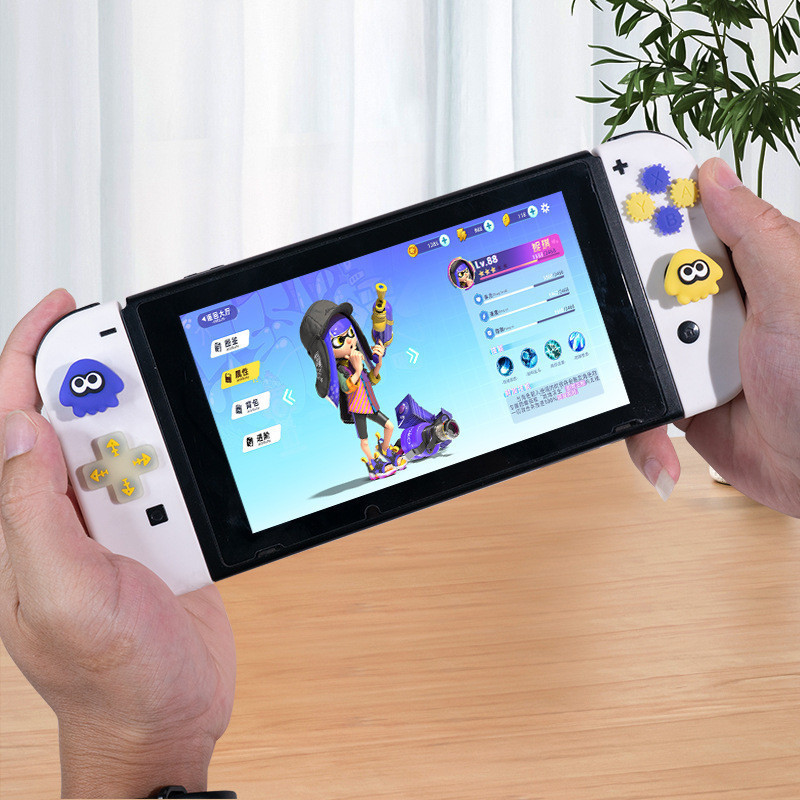 Splatoon 3 Games Silicone Soft D-pad Cross Direction Button ABXY Key ...