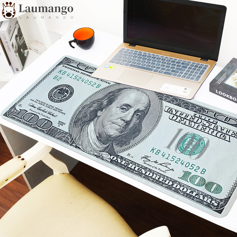 Computer Mouse Pad Gamer Large American Flag Desk Mat Pad on the Table ...