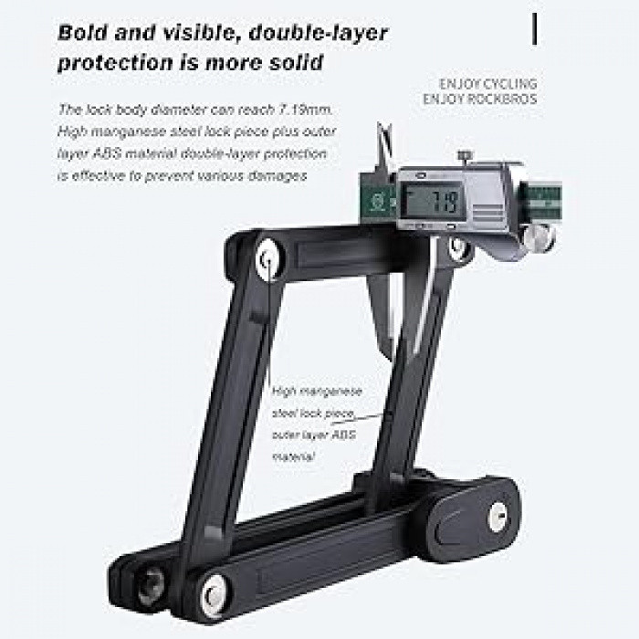 High Security Folding Cycle Lock,Heavy Duty Anti Theft Secure Guard ...