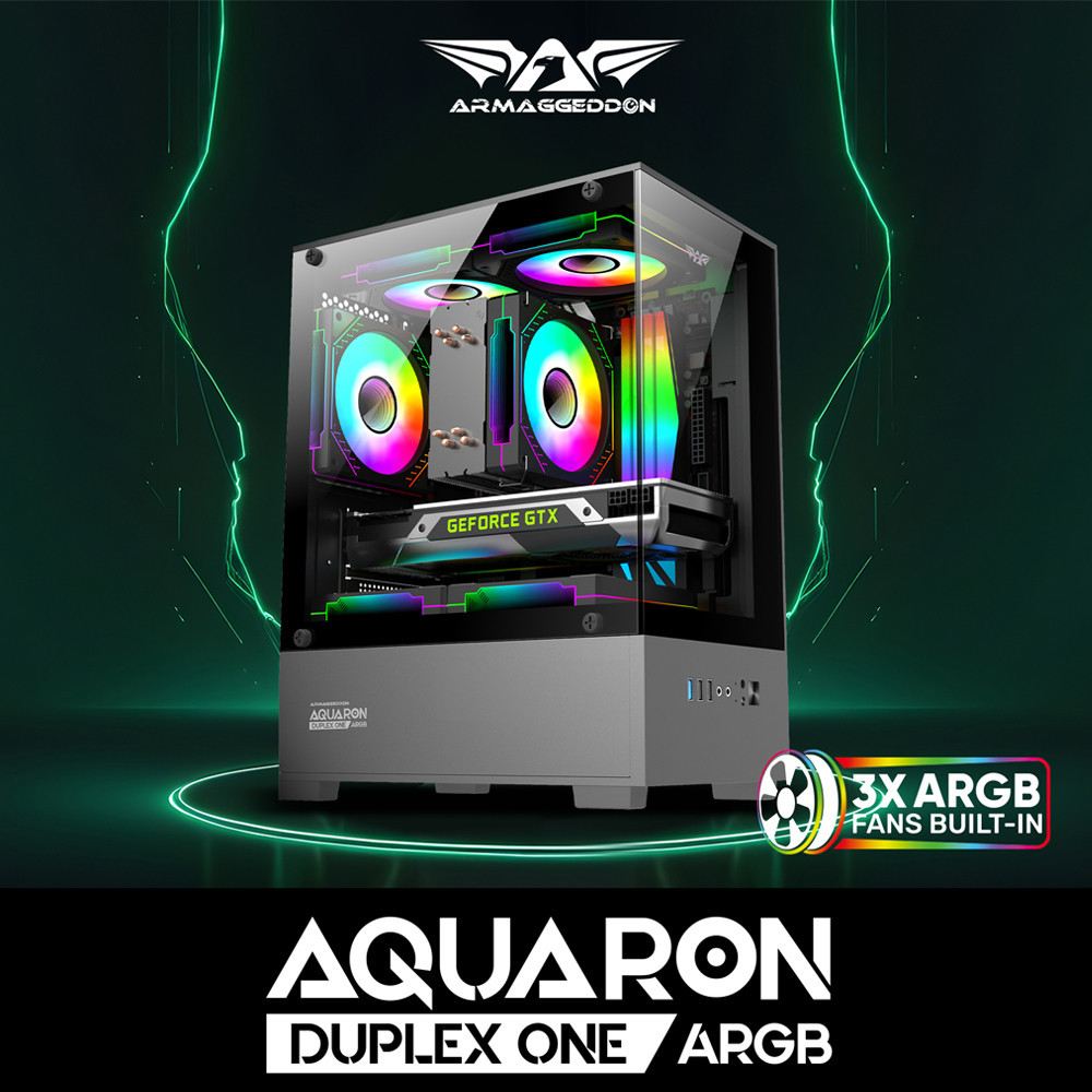 Armaggeddon Aquaron DUPLEX ONE MATX Dual Chamber PC Gaming Case | 3 ...