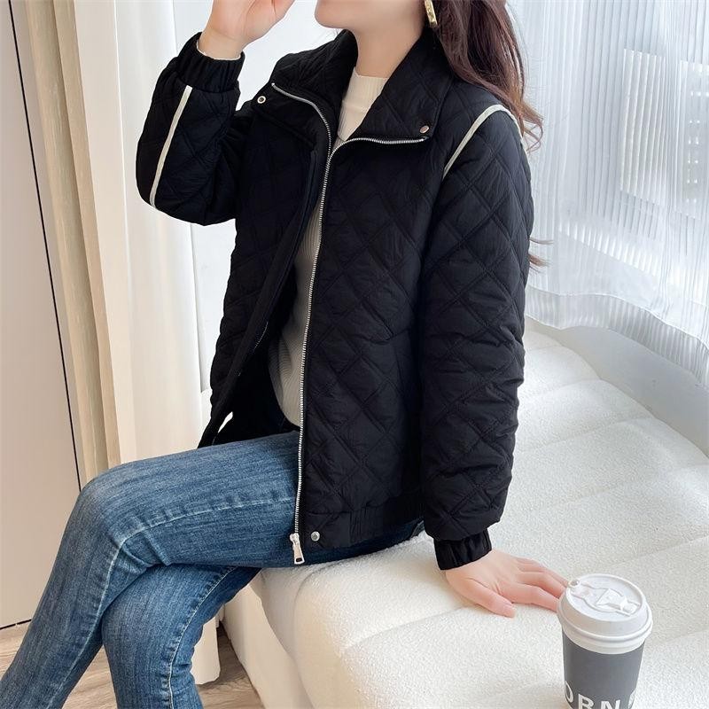 Down Cotton-padded Clothes Women's Winter New Stand-up Neck Cotton ...