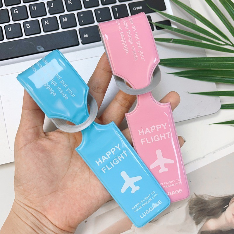 1/3Pcs Aircraft Luggage Tag - Travel Baggage Case Anti-lost Label - PVC ...
