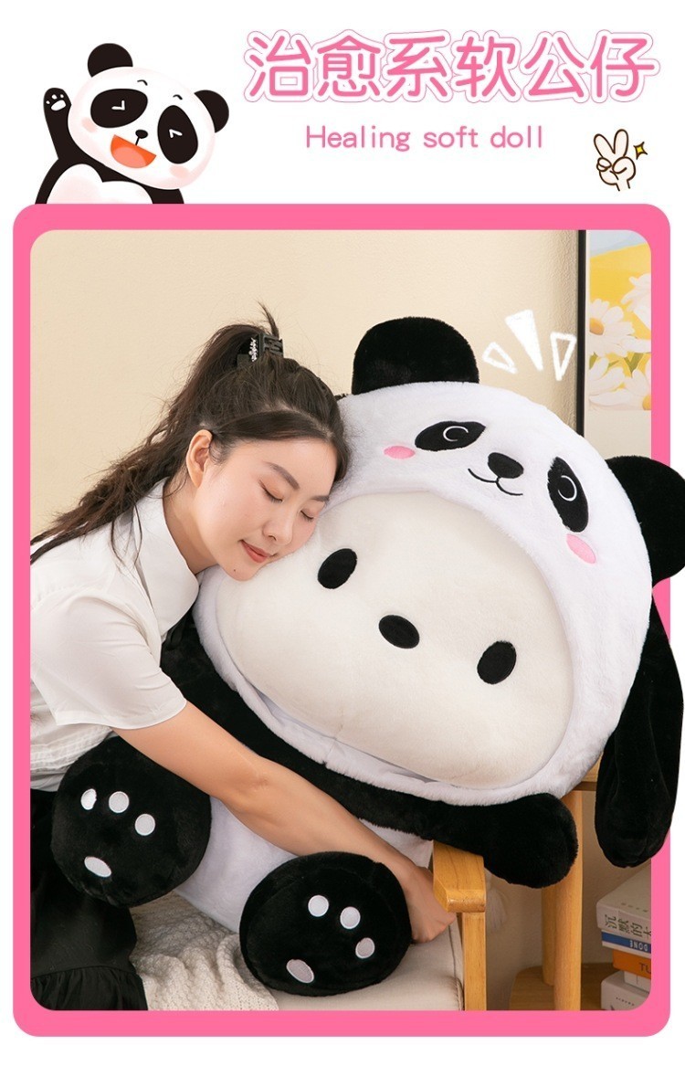 Cute cosplay Panda Pochacco plushie doll Lovely puppy plush toy Cartoon ...