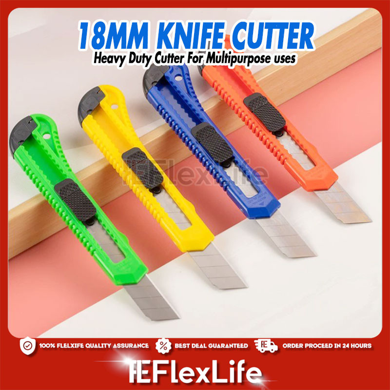 18MM Knife Paper Cutter Heavy Duty Cutter Pen Knife With Blade Refill ...