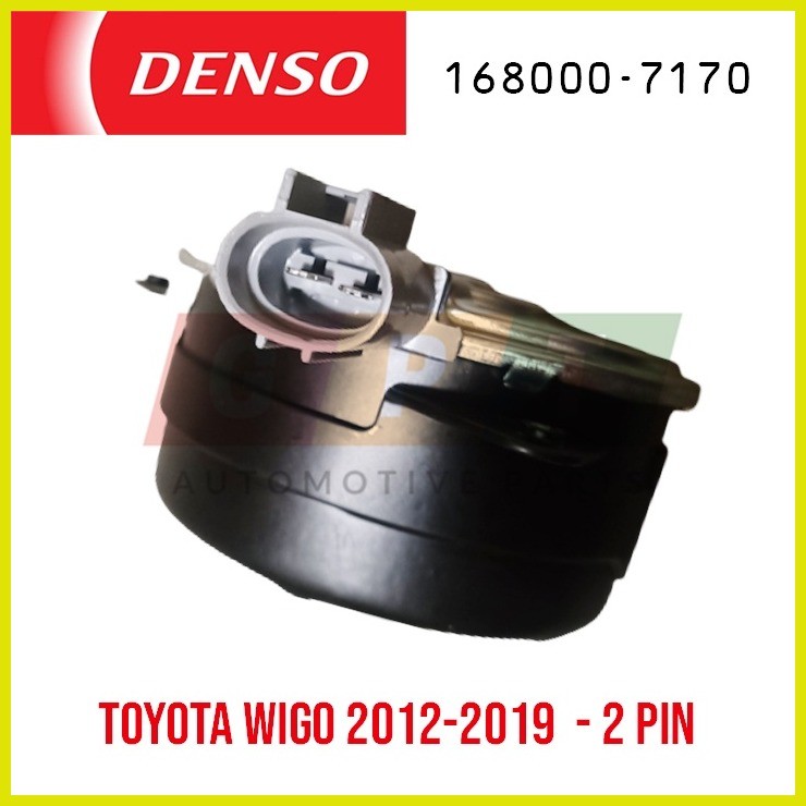 DENSO Radiator Fan Motor for Toyota Wigo 2012-2019 (2 pins) 168000-7170 ...