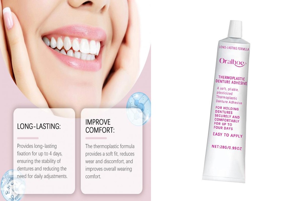 FAB Denture Refitting Cream Loose Denture Adhesive Strong Hold Denture ...