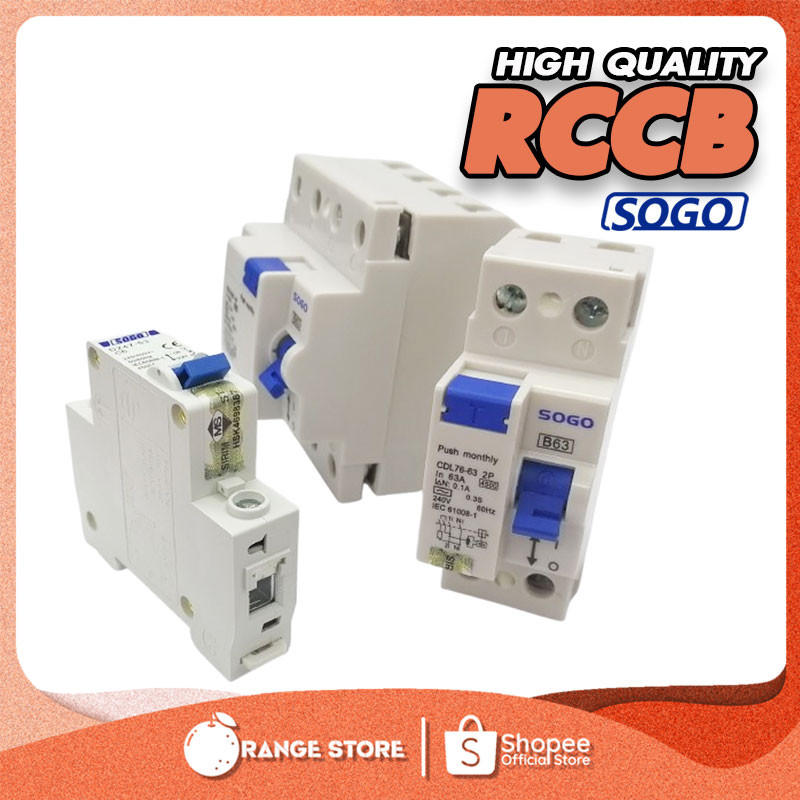 SOGO Top Quality Residual Current Circuit Breaker RCCB 6A/10A/16A/20A ...