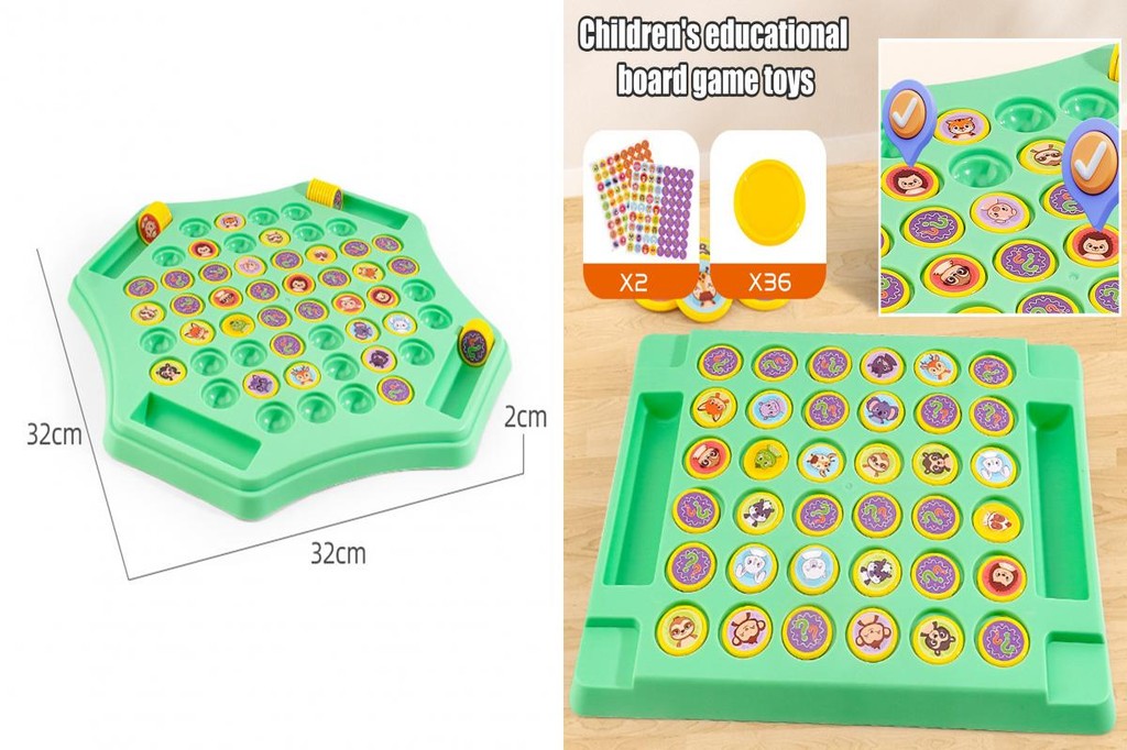 [Richu] Flipping Chess Board Game Educational Kids Memory Toy Fun Fruit ...