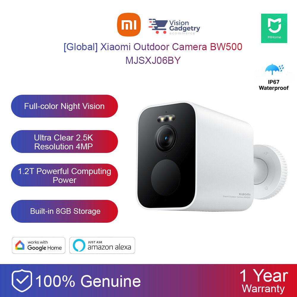 [Global] Xiaomi Outdoor Camera BW500 4MP 2.5K IP67 Waterproof MJSXJ06BY ...