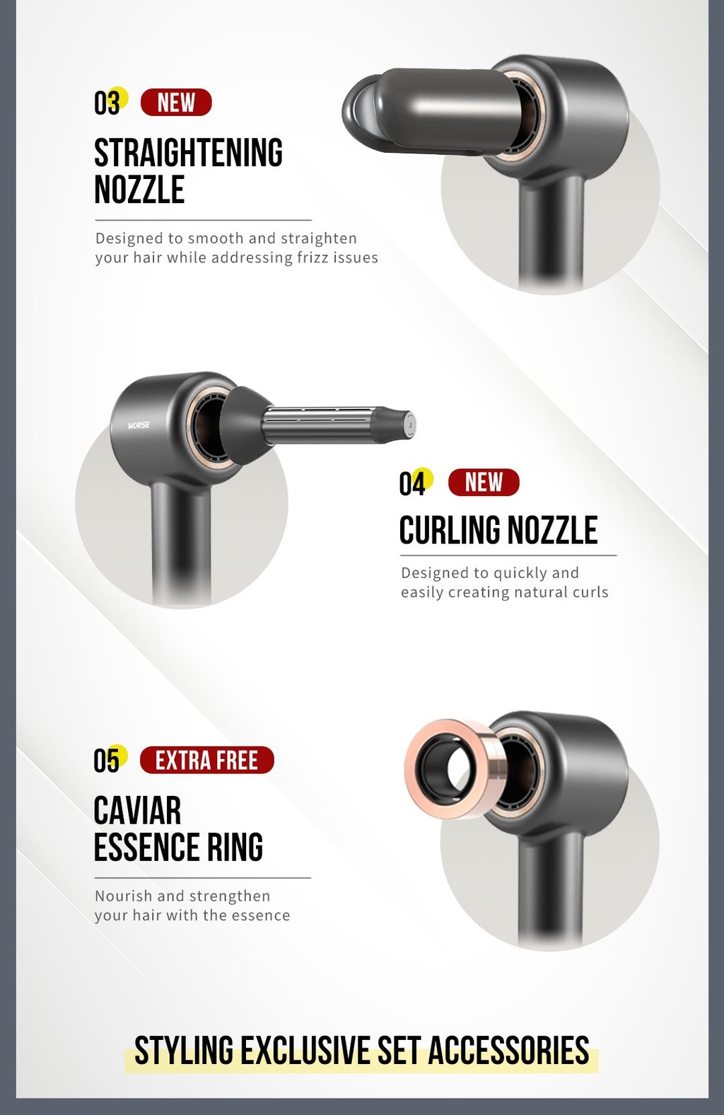 Pre-order 】Morse Hurricane V3 Hair Dryer Styling Exclusive Set (Elegant Grey) | Shopee Malaysia