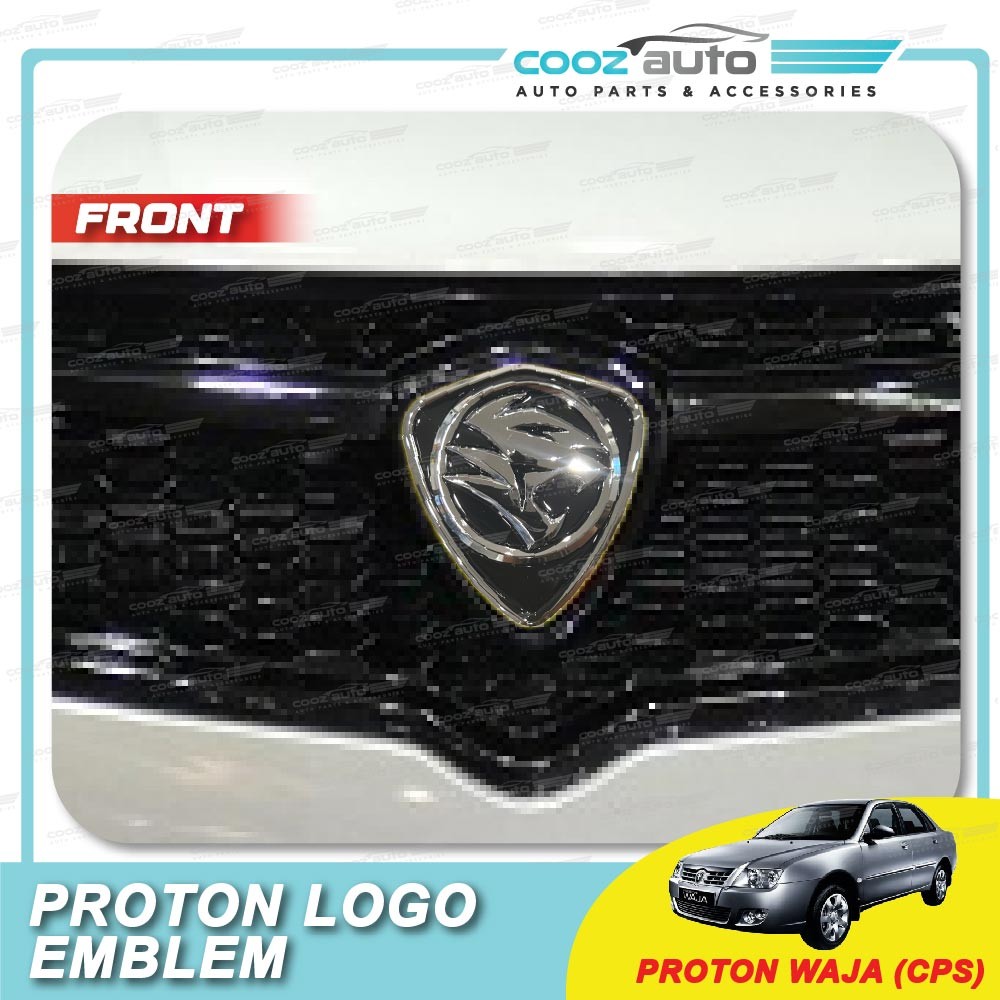 Proton Waja CPS Proton 3D 5D Logo Emblem Badge Carbon Black Chrome ...