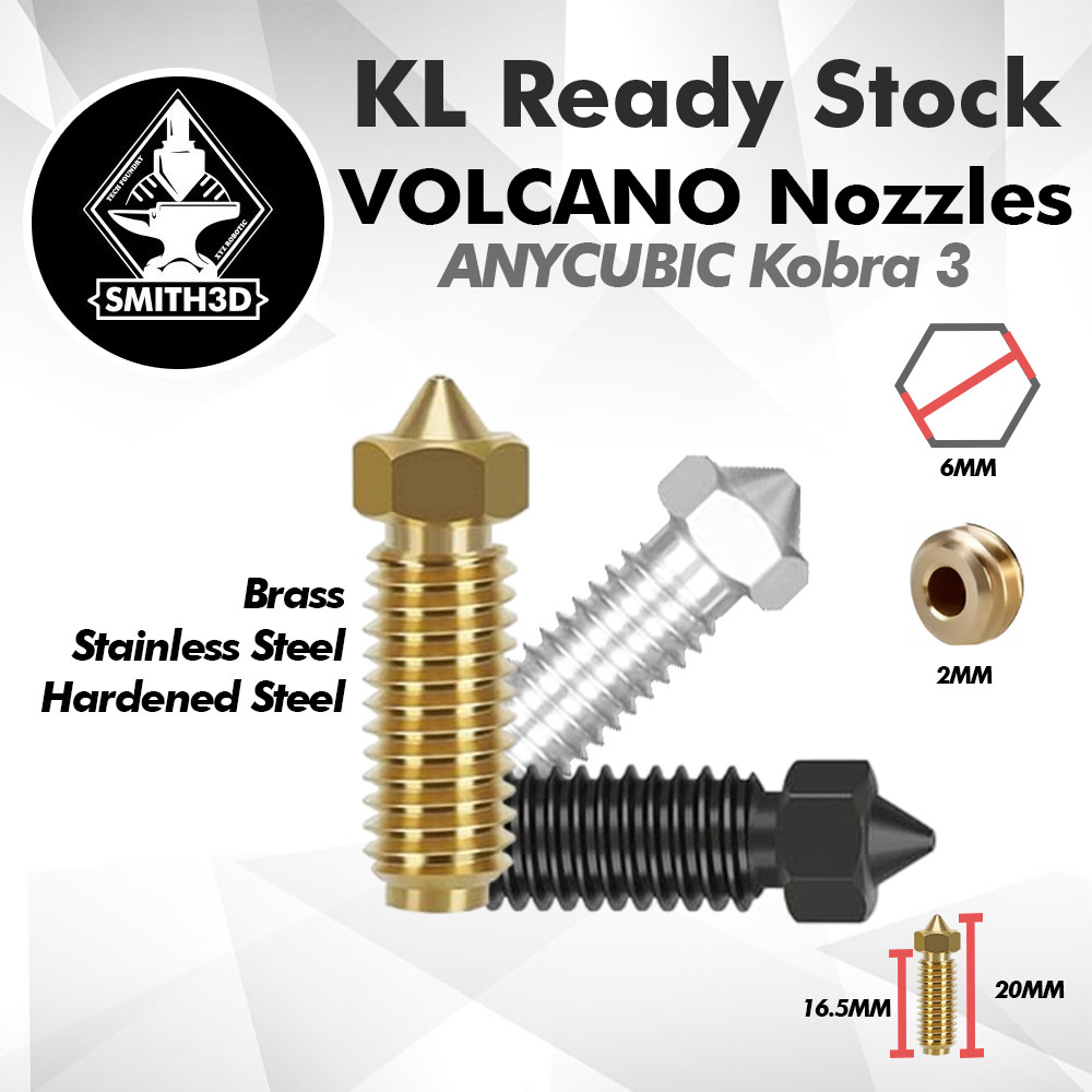 Anycubic Kobra 3 Nozzle Spare Parts, Spare Nozzle for Kobra 3 Combo ...