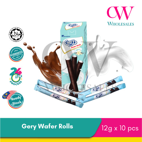 Gery Wafer Rolls (Vanilla Flavour) (10pcs per box) | Shopee Malaysia