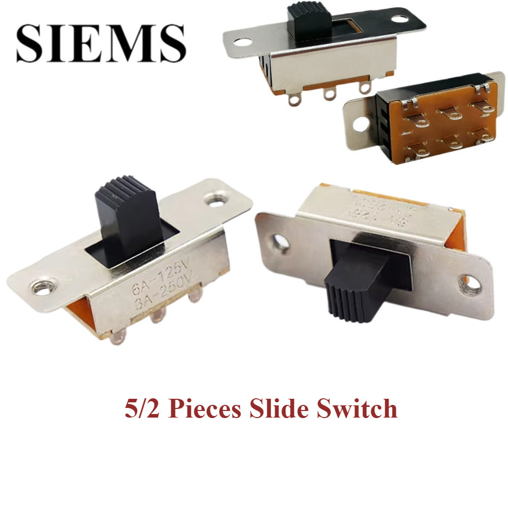 5/2 Pieces Slide Switch 2/3 Position 6 Pin with High Current 3A 250V ...