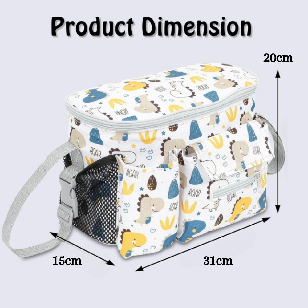 Baby Stroller Bag Mummy Bag Nappy Diaper Bag Multifunction Stroller ...