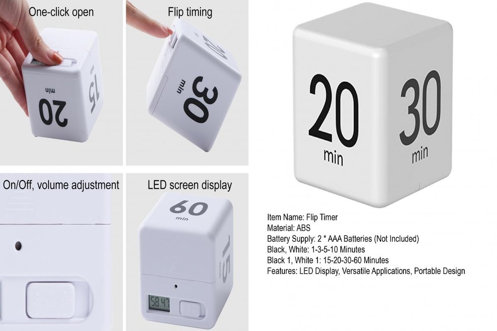 Adjustable Volume Rotating Timer Rotating Countdown Timer with Sensor Portable Rotating Pomodoro ...