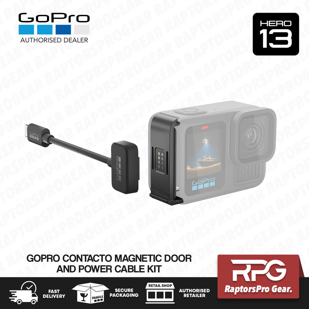 GoPro Contacto Magnetic Door and Power Cable Kit for HERO13/HERO 13 ...