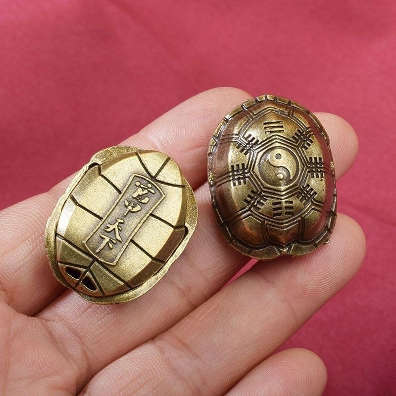 Antique Tortoise Shell Gossip Line Decompression Hand Plate Zhouyi ...